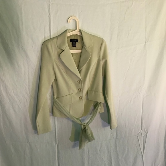 B. Smart | Jackets & Coats | Pistachio Green Blazer And Skirt Set ...